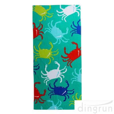 China 100% toalhas de praia secas rápidas macias do algodão e confortáveis absorventes super para a associação do banho da praia à venda