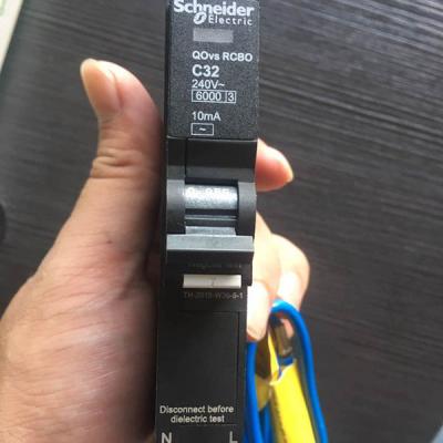 Cina Protezione corrente residua di sovraccarico dell'interruttore di Qo116c06rcbo10 1p-ns 10ma 30ma Rcbo in vendita