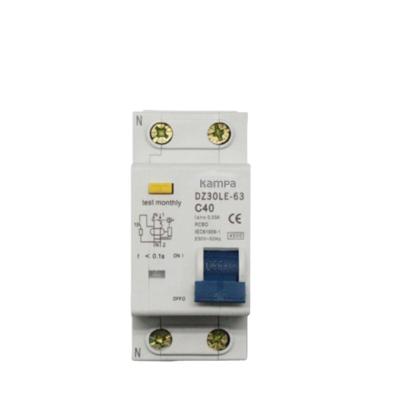 Cina alta qualità corrente residua di Kampa 2 Palo Dz30-le Rcbo dell'interruttore 230v in vendita