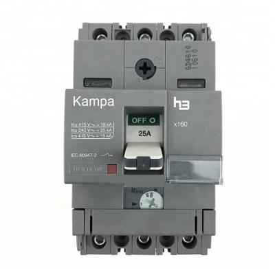 中国 H3によって形成される場合の遮断器X160 3P 18ka 20A HDA020Zのmccb 販売のため