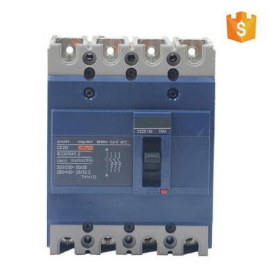 Cina Norma di IEC dell'interruttore/MCCB della cassa della muffa di EZD100E 100A 4 Palo in vendita