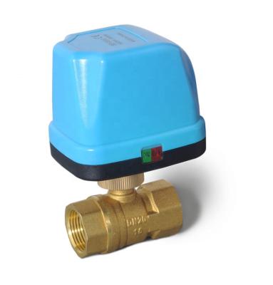 Cina Controllo del cavo due della valvola tre di modo della valvola a sfera motorizzato azionatore elettrico miniatura 3 per il riscaldamento dell'acqua del condizionamento d'aria in vendita