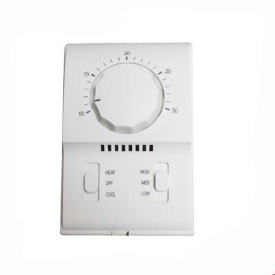 Cina Stanza di AC220V e funzionamento del termostato del ventilconvettore con un fan di 3 velocità in vendita