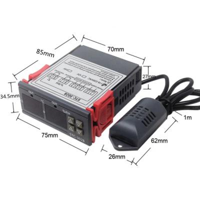 Cina Termostato AC110-220V /12 o 24VDC STC3028 del regolatore di umidità di temperatura di STC-3028 Digital in vendita