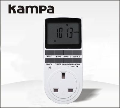 Cina Il bianco 12/24 ore dell'ABS di 230V Digital di commutatore elettrico LCD del temporizzatore inserisce programmabile in vendita