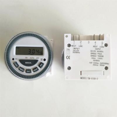 Cina Batteria elettrica del commutatore del temporizzatore di TM619H-2 16A Digital smontabile in vendita