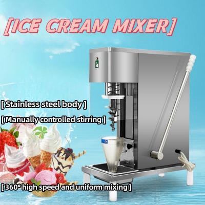 Chine Facile d'utilisation Commercial 80L/H Fruit réel Swirl Crème glacée mélangeur pour la boutique alimentaire Durable à vendre