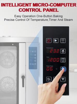 Chine Équipement de boulangerie à base d'eau Cuisinières à gaz électriques Fours rotatifs pour la fabrication du pain en boulangerie à vendre