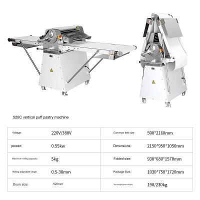 Chine Application de boulangerie Machine automatique de pâte à pâtisserie à feuilles pour la vente internationale à vendre