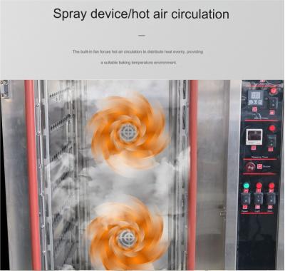 Chine Cuisinier à gaz en acier inoxydable à haut rendement avec vapeur et convection à vendre
