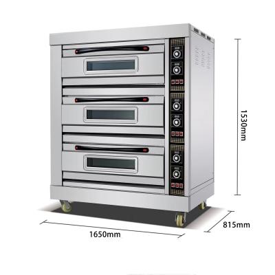 Chine Grand four de cuisson électrique à deux plateaux de grande capacité pour le commerce à 0 à 400 °C à vendre