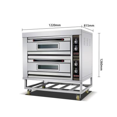 Chine 40 KG de puissance électrique four à double plateau pour le pain et le gâteau à 0 à 400 degrés à vendre