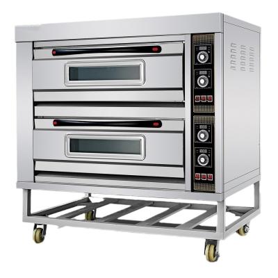 Cuisinier électrique à deux ponts 210 kg Pizza avec acier inoxydable 304 CX 380V