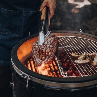 중국 카마도 큰 24 인치 바비큐 야외 석탄 BBQ 세라믹 녹색 색 달걀 갈매기 60 KG 판매용