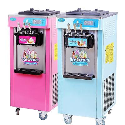 중국 220V 상업용 소프트 서비스 아이스크림 머신 1.95KW 230 pcs/H 3 맛 완전 자동 판매용