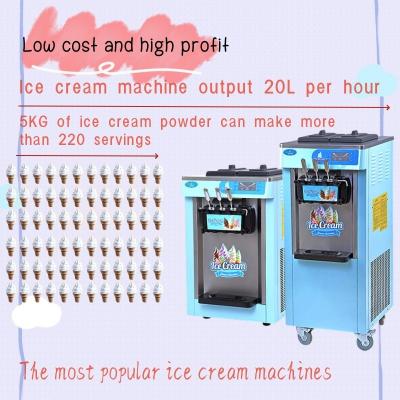 Chine Machine à glaces douces entièrement automatique pour la production de pâtisserie 3 saveurs 230 pièces/h à vendre