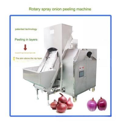 Κίνα 500-700 kg/ώρα Μηχανή κοπής για την απολέπιση κρεμμυδιών για σαλτό και σαλτό τελικό προϊόν κρεμμύδι προς πώληση