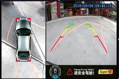 Cina Macchina fotografica dell'automobile di visione notturna HD DVR, sistema di parcheggio di punto di vista dell'uccello da 360 gradi con l'ampio angolo di vista. in vendita