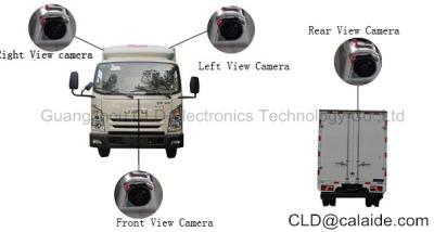 Cina Sistema ForTrucks delle macchine fotografiche del camion di CMOS di visione notturna con il sistema grandangolare di punto di vista dell'uccello di 4 macchine fotografiche in vendita