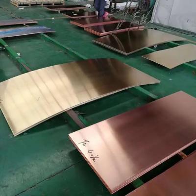 중국 99.9% 순도 0.5 Mm 구리 시트 금속 ASTM C10100 C11000 3 밀리미터 닦은 구리 시트 판매용