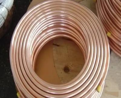 Κίνα Σπείρα 15mm σωλήνων χαλκού Astm B280 C12200 6.35x0.7mm λεπτή σωλήνωση χαλκού τοίχων προς πώληση