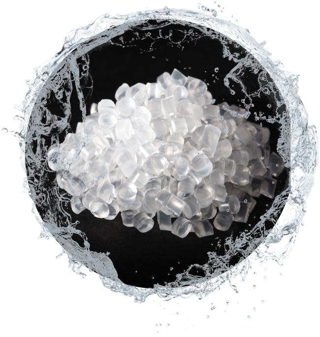 Clear TPE granules for soft skin-like applications