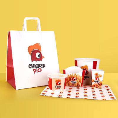 Cina Contenitore per imballaggi di fast food set scatola di carta di pollo fritto per take-out e ristoranti in vendita