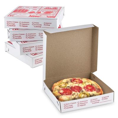 Cina Scatola di carta ondulata stampata su misura per pizza per fast food e ristoranti da asporto in vendita