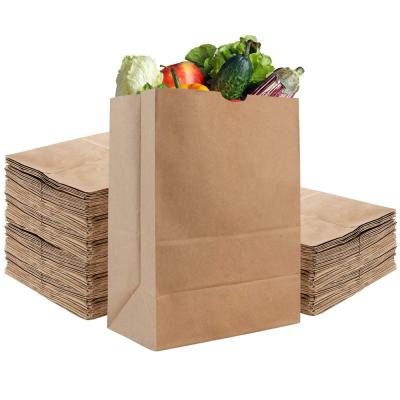 Cina Eco-friendly Frutta fresca ortaggi Imballaggio Sacchetto di carta kraft con design di lusso in vendita