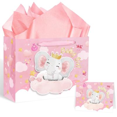 China Animales de dibujos animados personalizados Caja de transporte de bebés rosa con mango de longitud de mano y cinta en venta