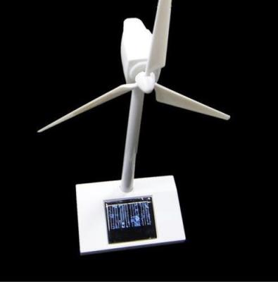 China Mini Patented Solar Powered Wind Turbine Toy With 110*110*35mm Blades for sale