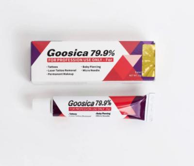 China 10g 79,9% Creme anestésico de Goosica OEM Microblading à venda