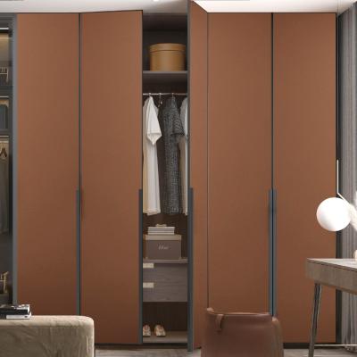 China MJMHD Custom Modern Shaker Style Wardrobe Door Panel - ENF Grade PVC Laminated for sale