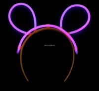 Quality PE Fluorescent Liquid Glow Stick Hairband in Assorted Colors for Party Favors 5*200mm for sale