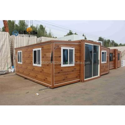 China Fully-equipped 20FT Foldable Prefabricated Container House with 2 Bedrooms Aluminum Alloy Windows for sale
