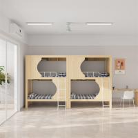 Quality School Worker Hospital Home Dormitory Metal Stable Student Wooden Storage Loft Bunk Bed for sale