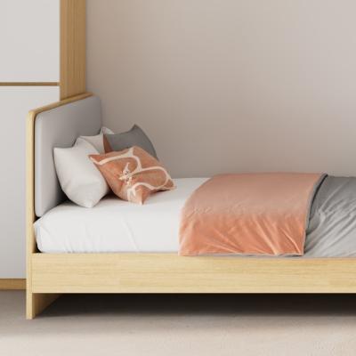Cina Supporto personalizzazione Letto di appartamento pratico e appartato con comodo schienale in pelle e divisori di scaffali in vendita