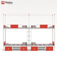 Quality Conventional simple practical with curtain frame upper and lower bunk student dormitory bed for sale