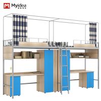 Quality Space-Saving and Customizable Student Bunk Bed with Desk for School Dormitory Furniture for sale