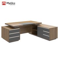 Quality Walnut Color Modern Manager Office Desk Commercial Furniture for sale