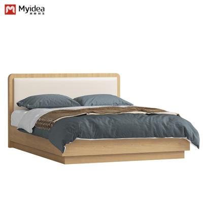 China Support customization Modern Minimalist Wood Single Bed For Dormitory Use Various Sizes Without Mattress Bedroom School Apartment Hotel for sale