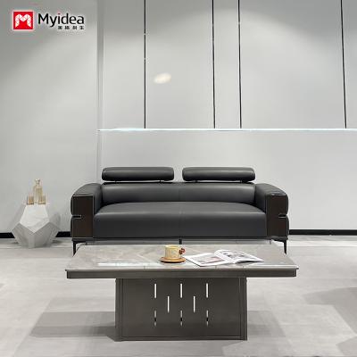 China Office Sofa, Simple and Modern Business Office Sofa, Reception Area Leather Sofa Set for Guests and Talks for sale