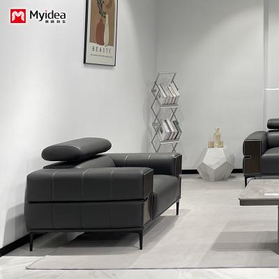 China Office Sofa, Simple and Modern Business Office Sofa, Reception Area Leather Sofa Set for Guests and Talks for sale