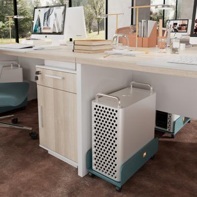 Cina Nuova scrivania e sedia combinata, semplice e moderna, scrivania per personale scrivania per computer scrivania 4/6/2, doppia scrivania per 4 persone in vendita