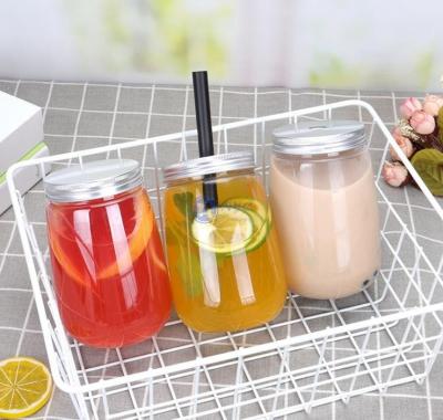 Κίνα 16oz καθαρίστε το ευρύ βάζο στοματικών 0.5l πλαστικό ποτών προς πώληση