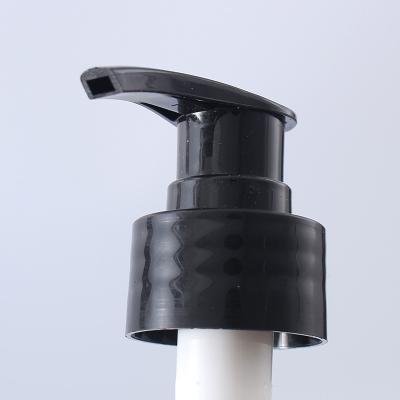 28mm Matte Black Long Nozzle Plastic Cream Lotion Pump for Skin Care Bottles Non