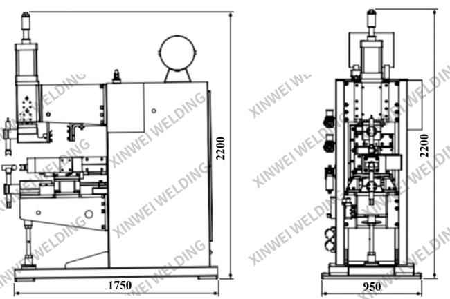 T joint projection welding machine