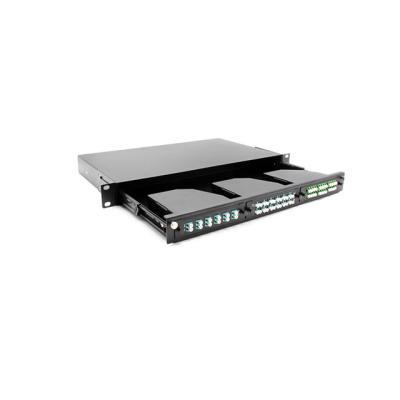 Cina Tipo progettazione pannello-modulare 1U*483mm*300mm del modulo di FHD 1U MPO&MTP-LC 72F-3 della toppa del supporto di scaffale delle rotaie di scorrimento in vendita