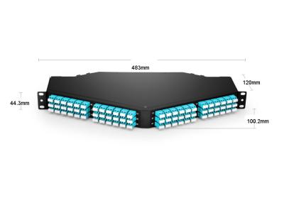 Cina Scaffale ultra- della cassetta 1U di alta densità MPO MTP - fibre dei supporti 96 - 144 in vendita
