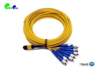 Cina Il maschio del cavo 8F il MP MTP del cablaggio di MTP a FC IL UPC 9/125 ingiallisce la CODA terminata pre- di uscita 2.0mm FC del rivestimento di 3.0mm il OD LSZH in vendita